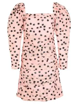 Stine Goya Nala Fil Coupé Organza Mini Dress - Blush
