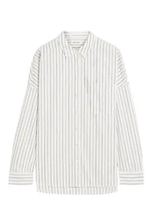 ALEX MILL Jo Striped Cotton-poplin Shirt - White