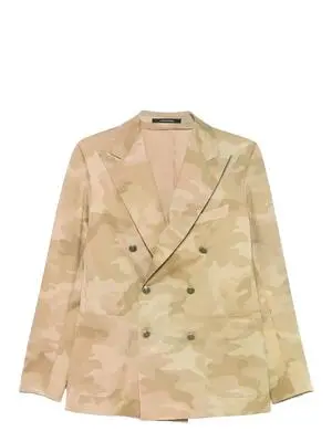 Tagliatore Camouflage-pattern Blazer - Neutrals