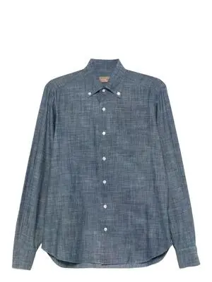 BARBA NAPOLI Oxford Shirt Blue