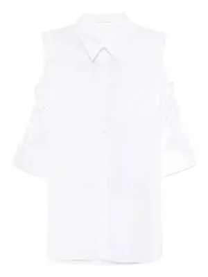 Yohji Yamamoto Asymmetrical-shoulder Shirt - White