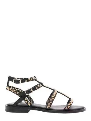 Ash Pandora Studded Sandals - Black