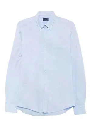 Paul & Shark Mélange-effect Shirt - Blue