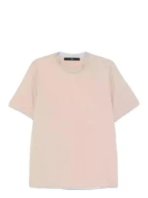 SAPIO Layered-detail T-shirt - Neutrals