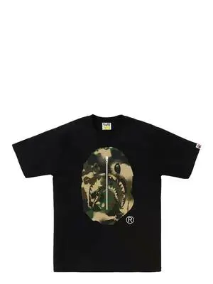 A BATHING APE Camouflage-graphic T-shirt - Black