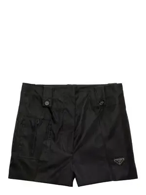 Prada High-waisted Tailored Shorts - Black