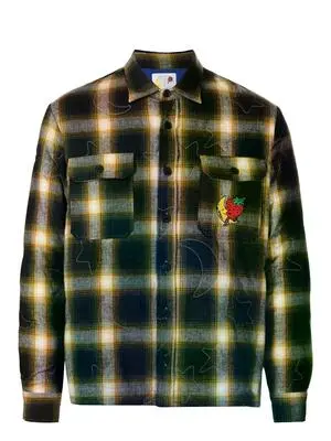 SKY HIGH FARM WORKWEAR Quilted Flannel Shirt - Black