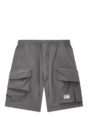 MUSIUM DIV. Logo-embroidered Bermuda Shorts - Grey
