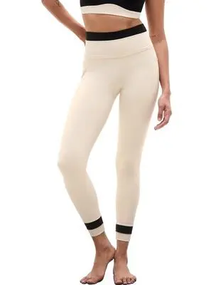 Athleta Salutation Stash High Rise Double Up Legging Bone/black