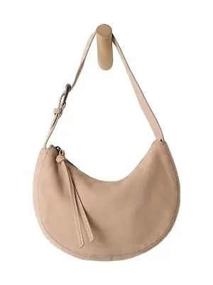 Free People Sina Suede Shoulder Bag Apricot