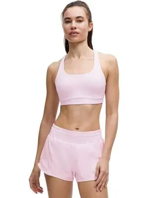 Lululemon Energy Bra Medium Support, B-d Cups Pink Organza