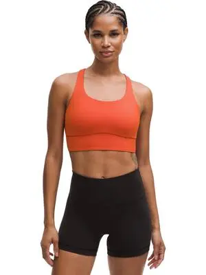 Lululemon Energy Longline Bra Medium Support, B-d Cups - Sunburst Orange