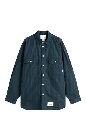 WTAPS Broadcloth Black Watch Check Shirt - Green