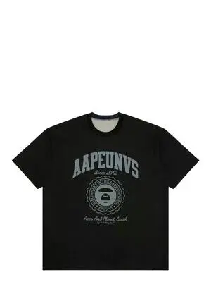 AAPE BY *A BATHING APE® Printed Reversible T-shirt - Black
