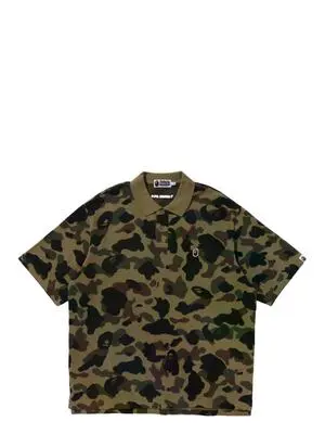 A BATHING APE Camouflage-print Polo Shirt - Green