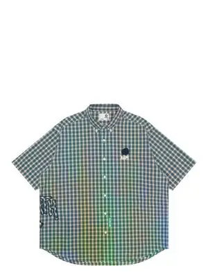 AAPE BY *A BATHING APE® Plaid Shirt - Blue