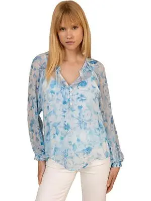 HALE BOB Hale Bob Jolie Crinkle Silk Top
