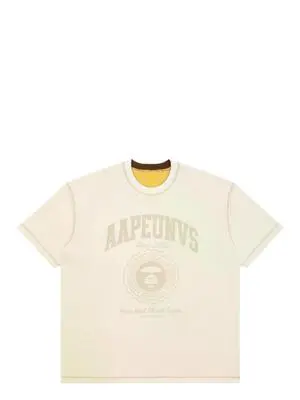 AAPE BY *A BATHING APE® Printed Reversible T-shirt - Neutrals