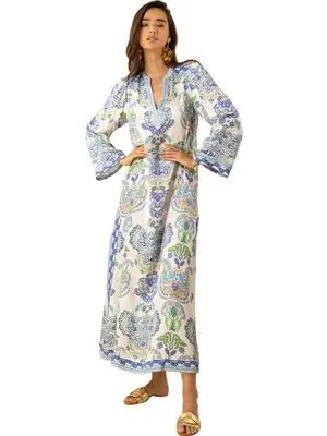 Hale Bob Sariyah Charmeuse Maxi Dress - Blue