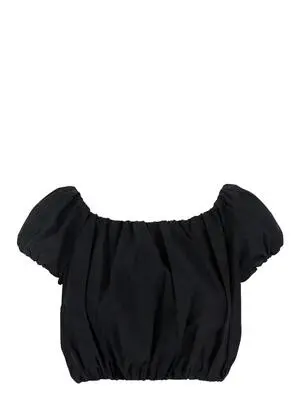 Andamane Cropped Blouse - Black