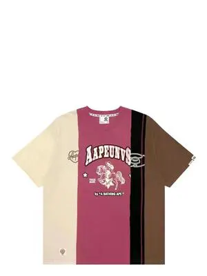 A BATHING APE Aape * Colour-block T-shirt - Pink