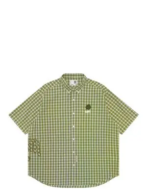 AAPE BY *A BATHING APE® Plaid Shirt - Green