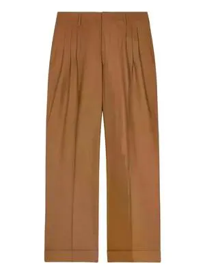 Paul Smith Wool Straight Trousers - Brown