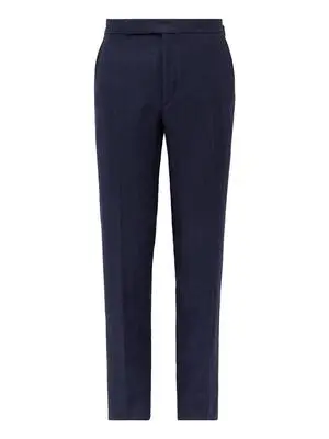 Ralph Lauren Slim-fit Linen Trousers - Blue