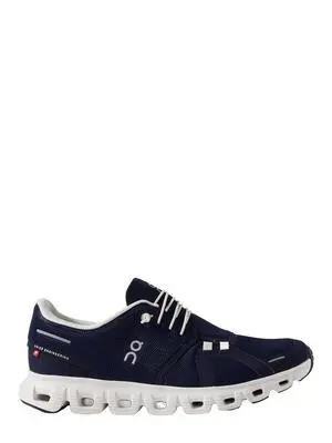 On Cloud 6 Rubber-trimmed Mesh Sneakers - Blue