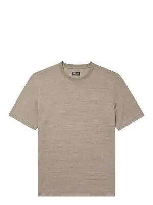 Zegna Oasi Linen T-shirt - Neutrals