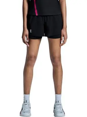 On Court 2-in-1 Tennis Shorts - Black