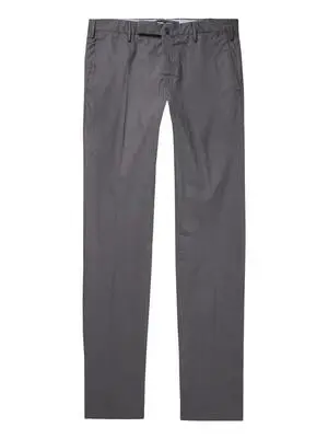 INCOTEX Venezia 1951 Slim-Fit Cotton-Blend Poplin Trousers