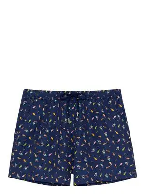 HOM Summer Beach Boxer - Navy Print