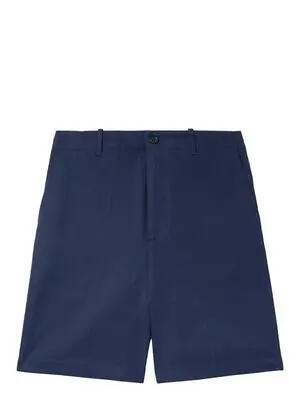 Dunhill Straight-leg Cotton-twill Chino Shorts - Blue