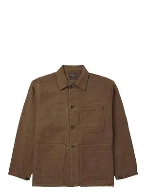 BEAMS Mil Linen And Cotton-blend Chore Jacket - Brown