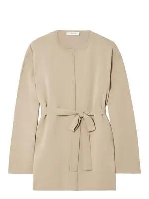 Max Mara Gerald Belted Knitted Cardigan Neutrals