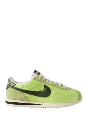 Nike Cortez Leather And Suede-Trimmed Mesh Sneakers Yellow