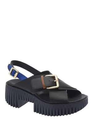 4CCCCEES 4CCCCEES Plia Juno Platform Slingback Sandals Black