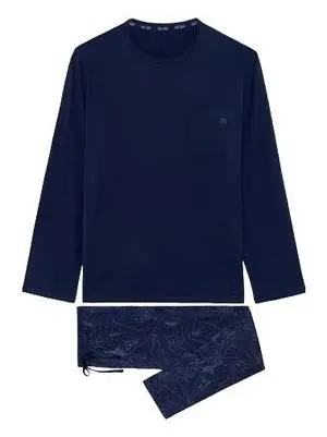 HOM Kenny Long Sleepwear - Navy Print