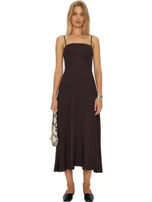Reformation Monette Floral Linen Midi-Dress In Larkspur - 50% Off |  Editorialist