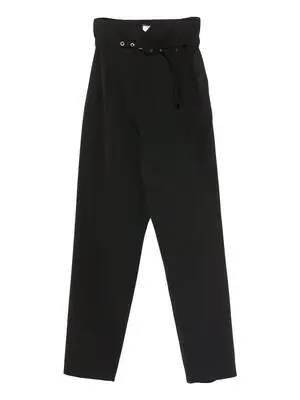 NISSA Pleated Trousers - Black