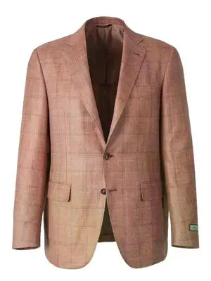 Canali Checked Blazer - Neutrals