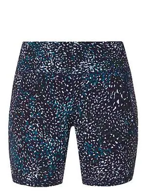 Sweaty Betty Power 6in Cycling Shorts - Blue Aurora Print