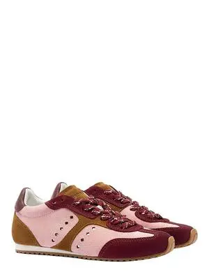 Larroude Stella Lace-up Sneakers - Pink