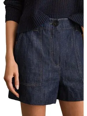 REISS Ashby Denim Shorts - Indigo