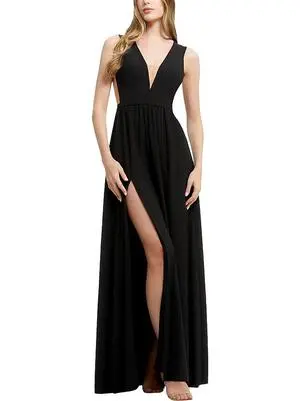 Dress The Population Katrina Cut Out Maxi Dress Black
