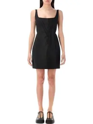 Marni Poplin Mini Dress - Black