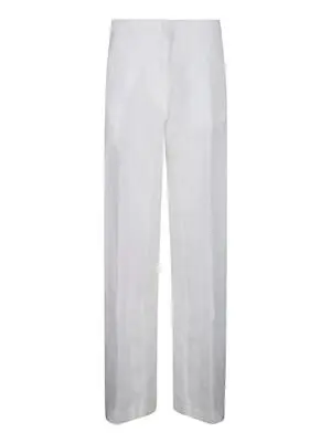STEFANO MORTARI Linen Trousers - White