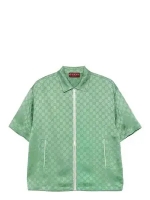 Gucci Gg Monogram Shirt - Green