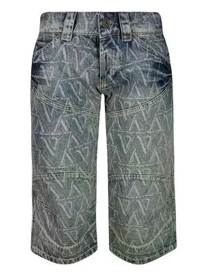 Vaquera Printed Shorts - Blue